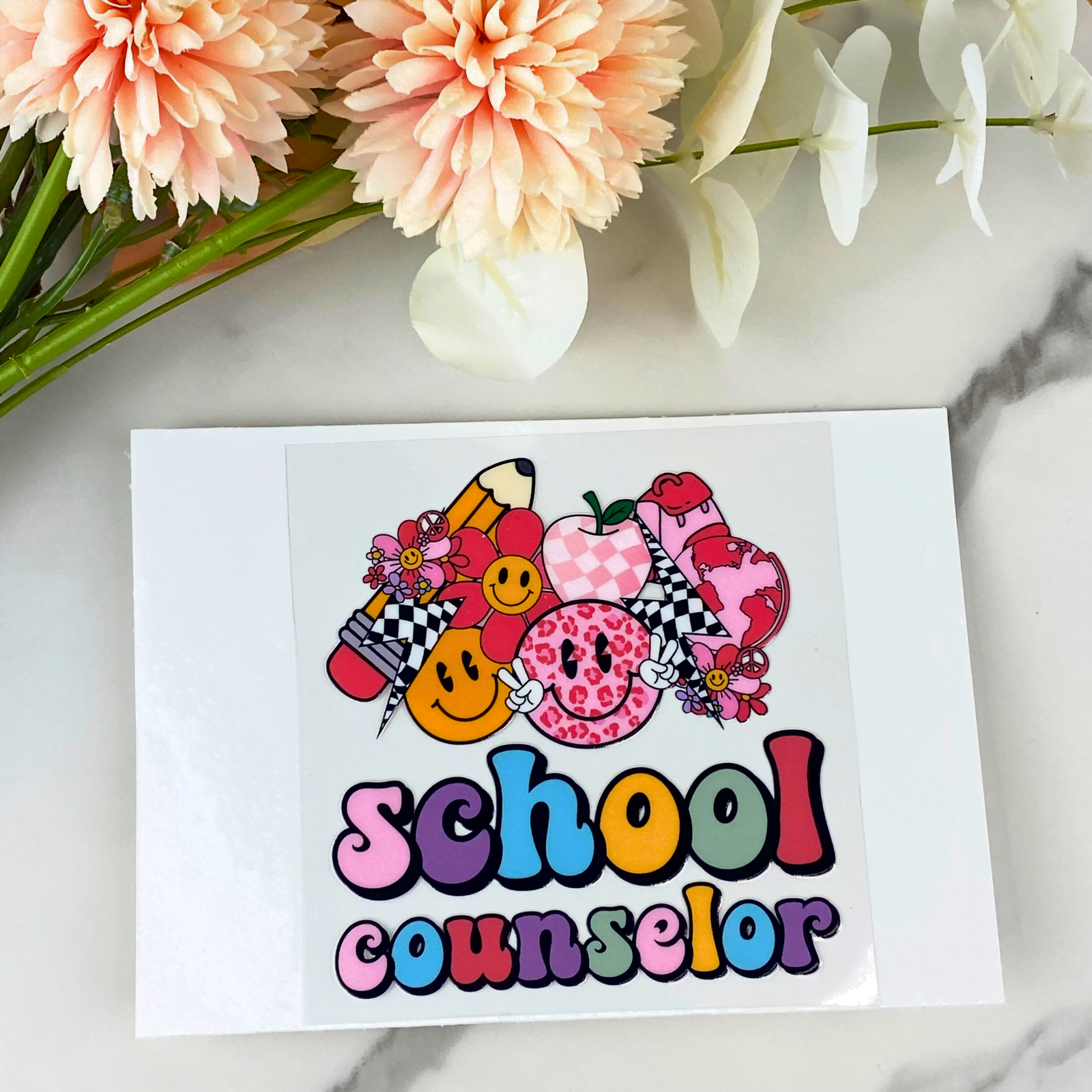 School Counselor | 4" UV DTF Decal - HKS Custom Designs