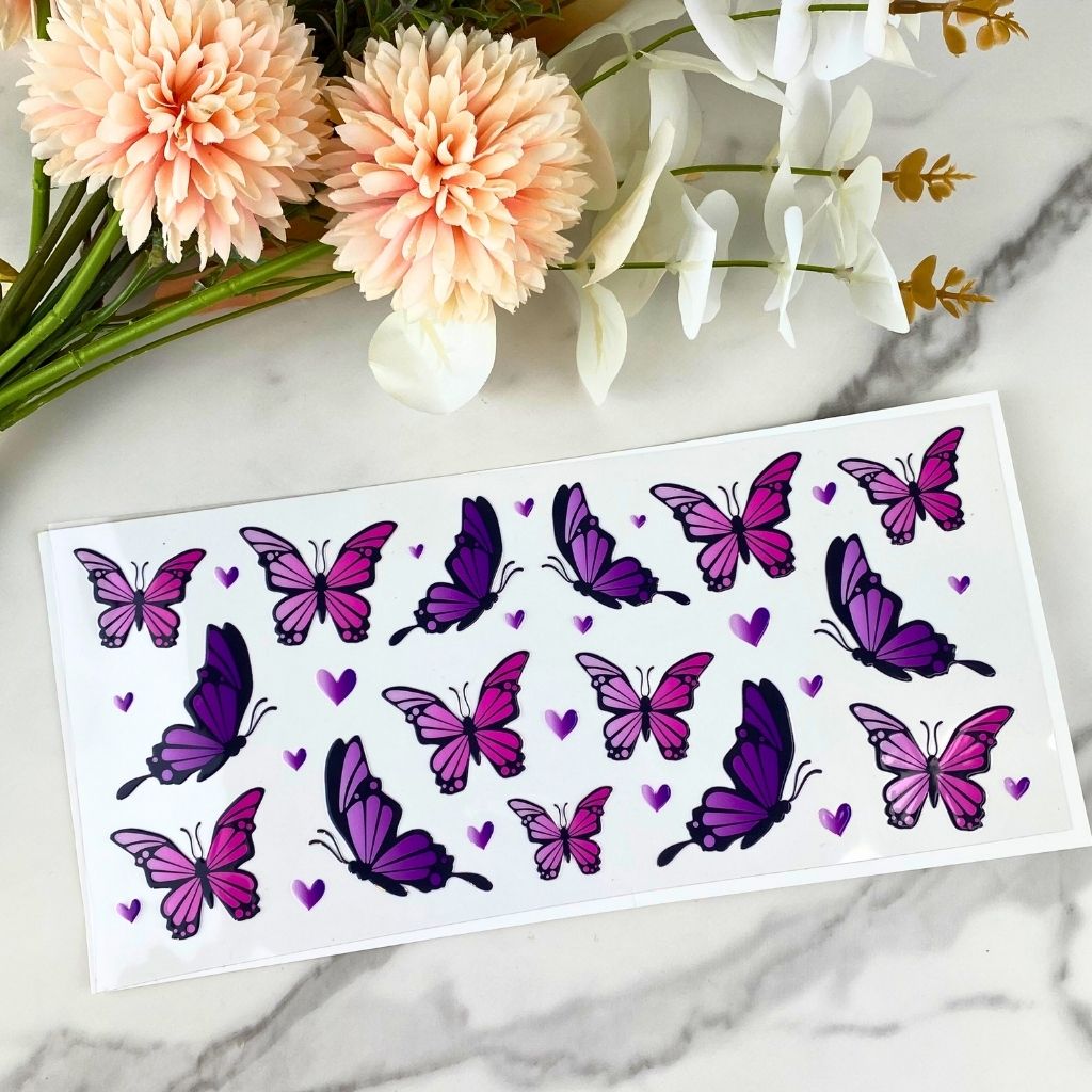 Butterfly | 16 Oz UV DTF Wrap - HKS Custom Designs