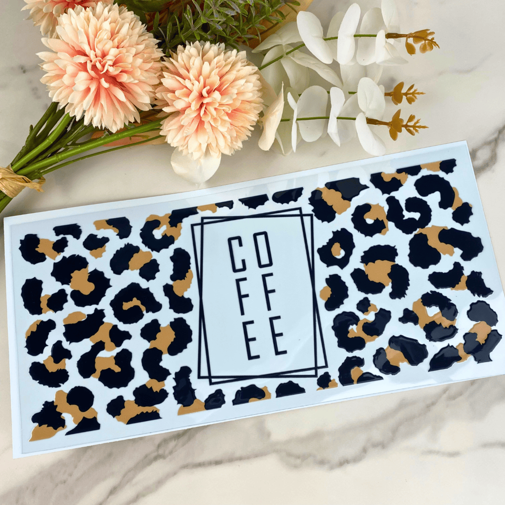 Leopard Print Coffee | 40 Oz UV DTF Wrap - HKS Custom Designs