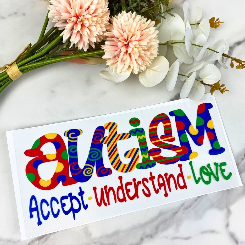 Accept Understand Love | 16 Oz UV DTF Wrap - HKS Custom Designs
