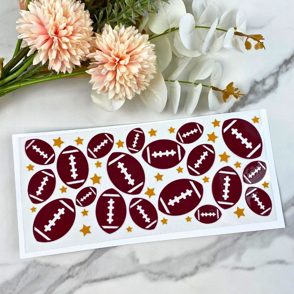 Football | 16 Oz UV DTF Wrap - HKS Custom Designs