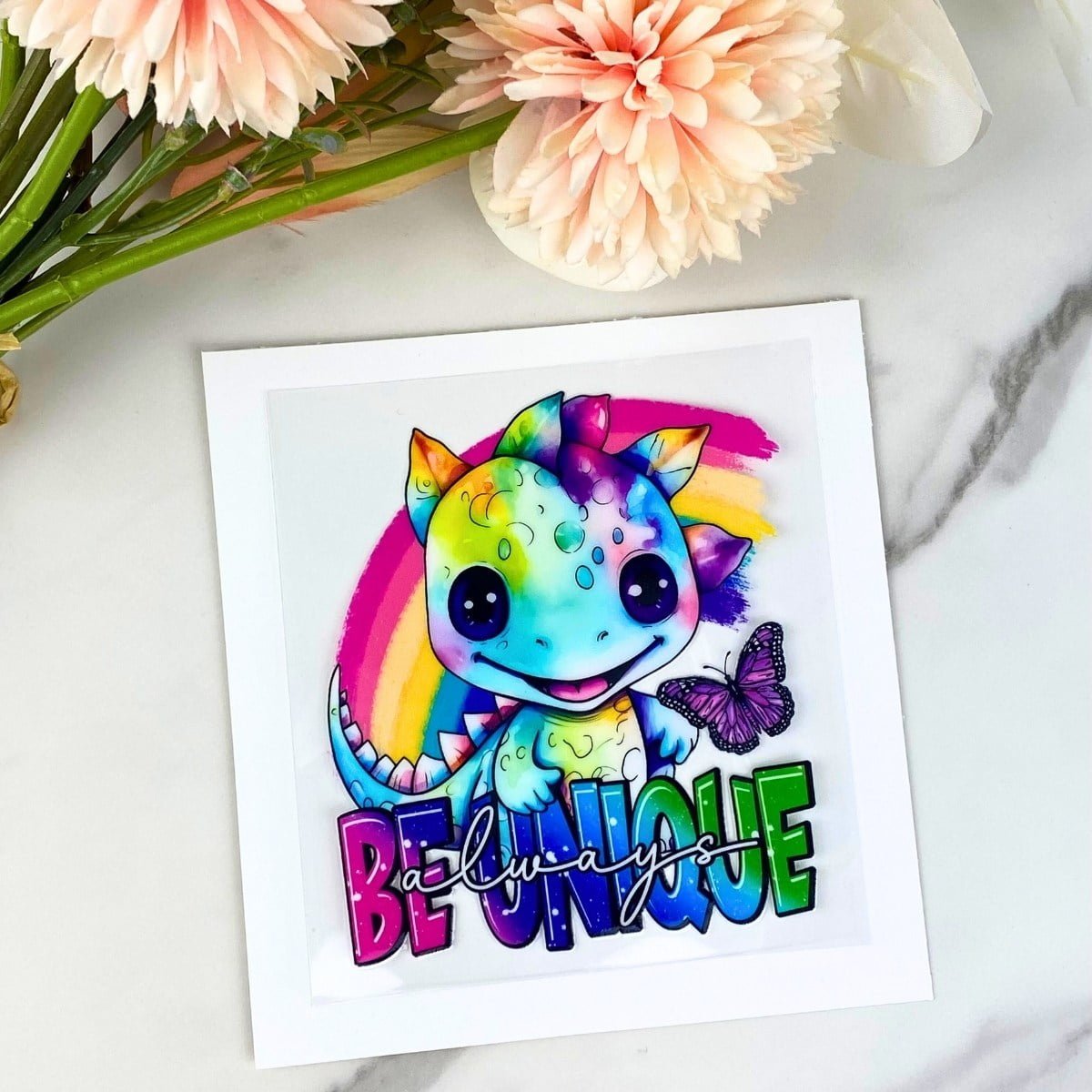 Be Unique | 4" UV DTF Decal - HKS Custom Designs