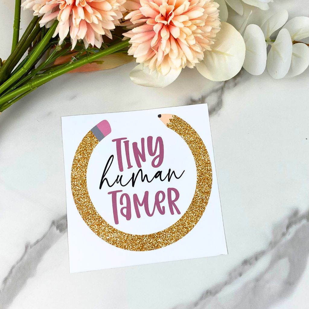 Tiny Human Tamer | 4" Vinyl Decal - HKS Custom Designs