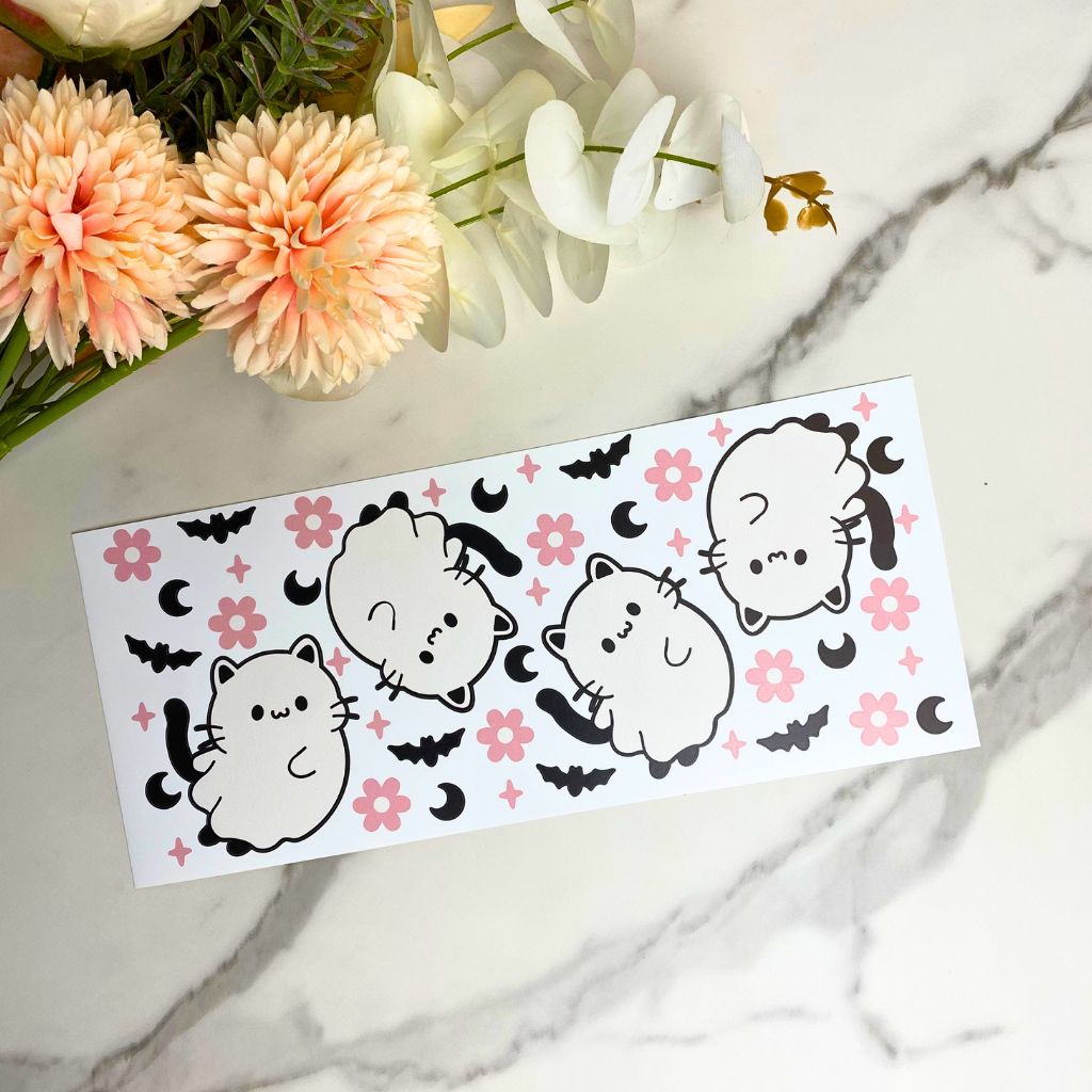 Ghost Cat | 16 Oz Vinyl Wrap - HKS Custom Designs