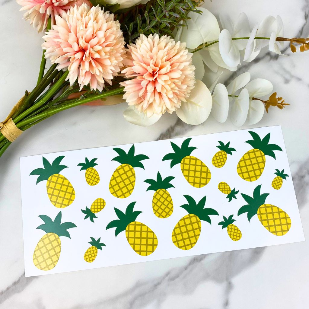 Pineapple | 16 Oz Vinyl Wrap - HKS Custom Designs