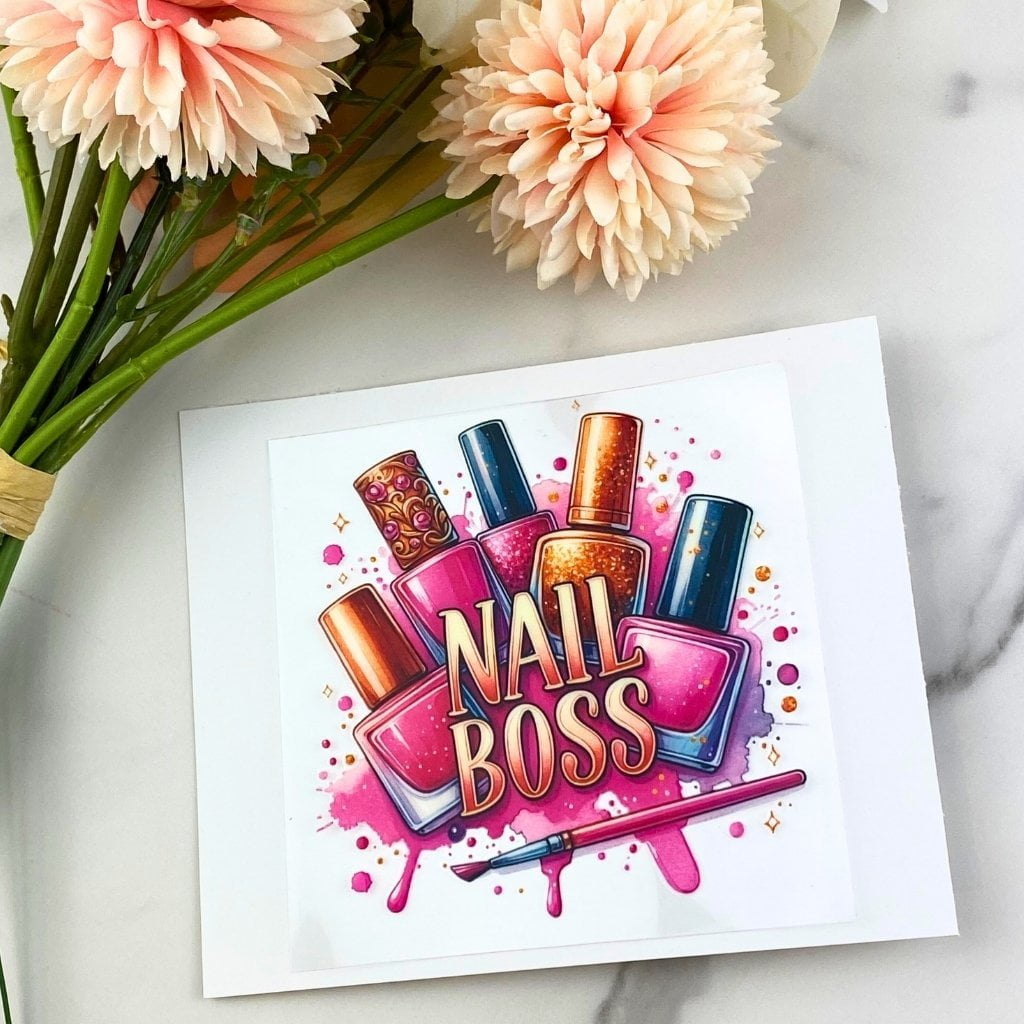 Nail Boss | 4″ UV DTF Decal - HKS Custom Designs