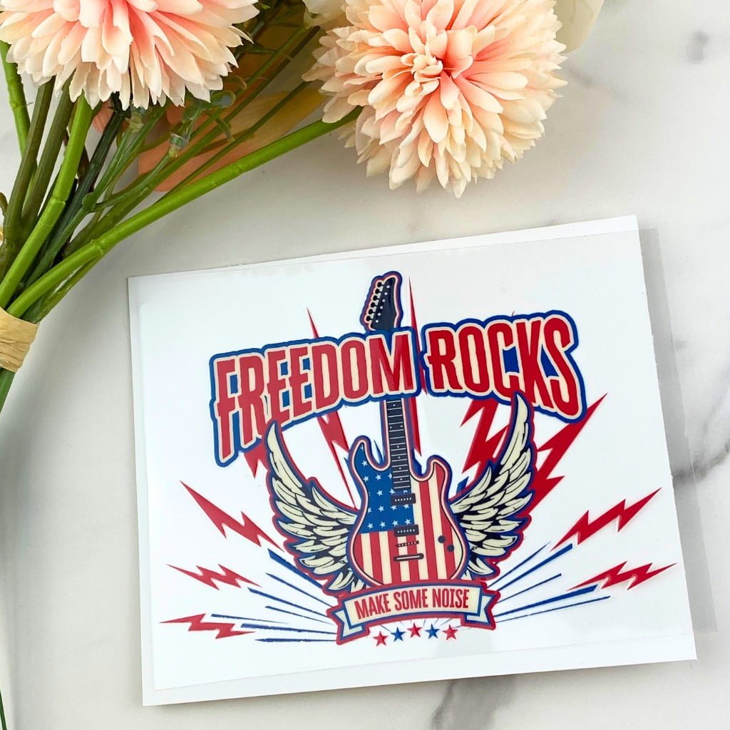 Freedom Rocks | 4" UV DTF Decal - HKS Custom Designs