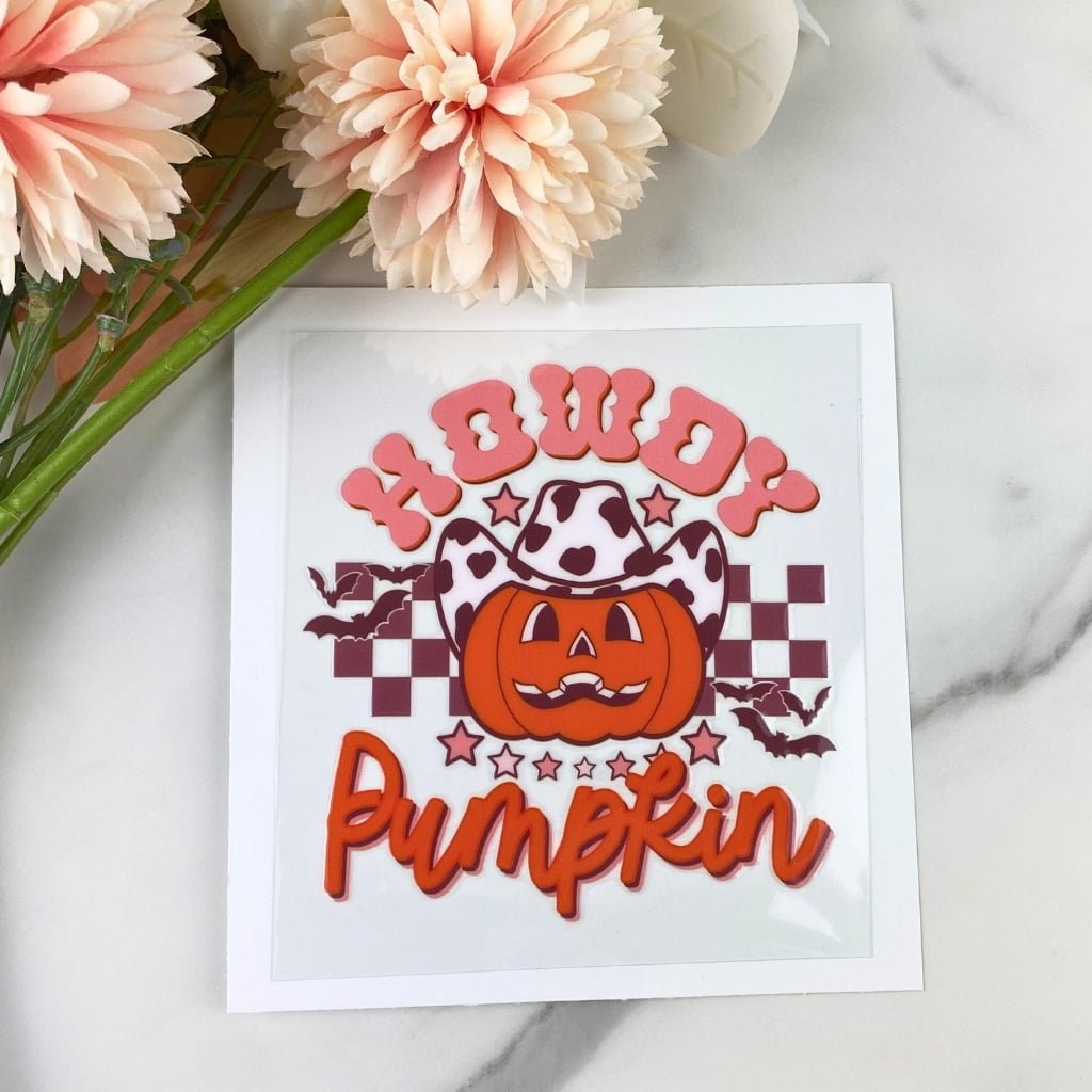 Howdy Pumpkin | 4" UV DTF Decal - HKS Custom Designs
