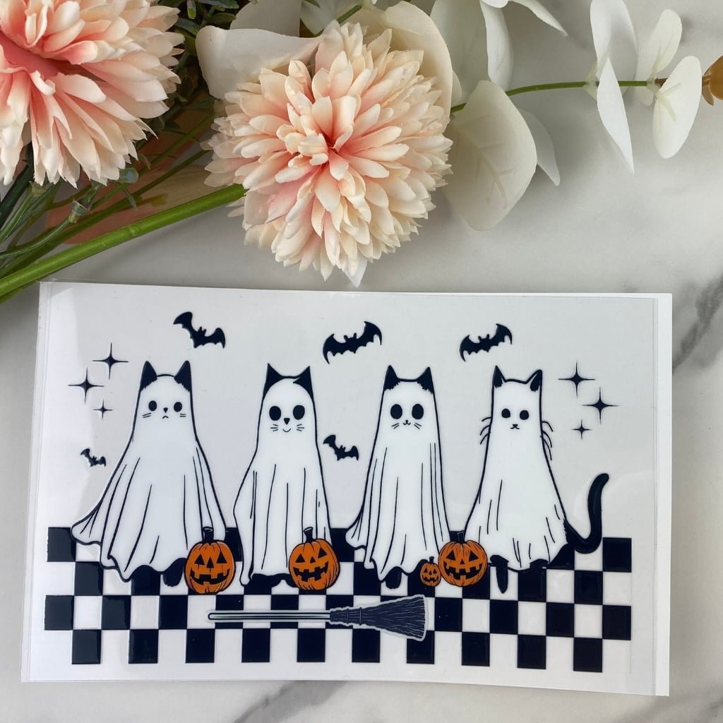 Ghost Cats | 4" UV DTF Decal - HKS Custom Designs