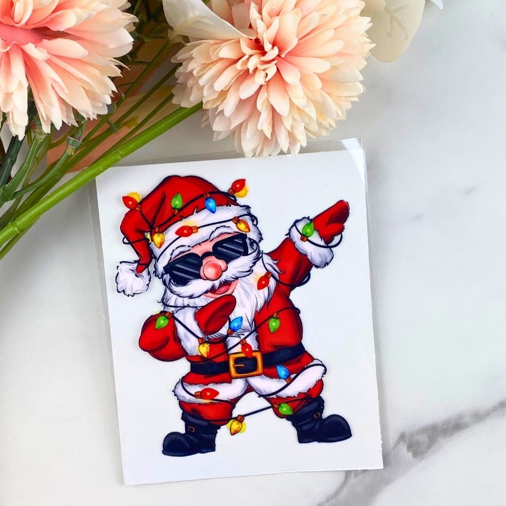 Dancing Santa | 4" UV DTF Decal - HKS Custom Designs