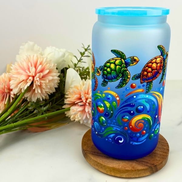 Sea Turtle4 Glass | Completed Bundle - HKS Custom Designs