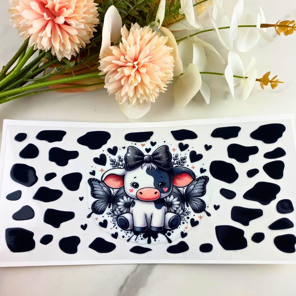 Black Cow | 16 Oz UV DTF Wrap - HKS Custom Designs