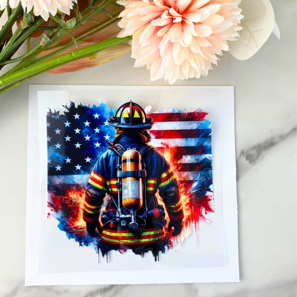 Firefighter | 4" UV DTF Decal - HKS Custom Designs