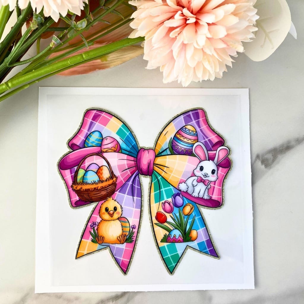 Easter Bow | 4" UV DTF Decal - HKS Custom Designs
