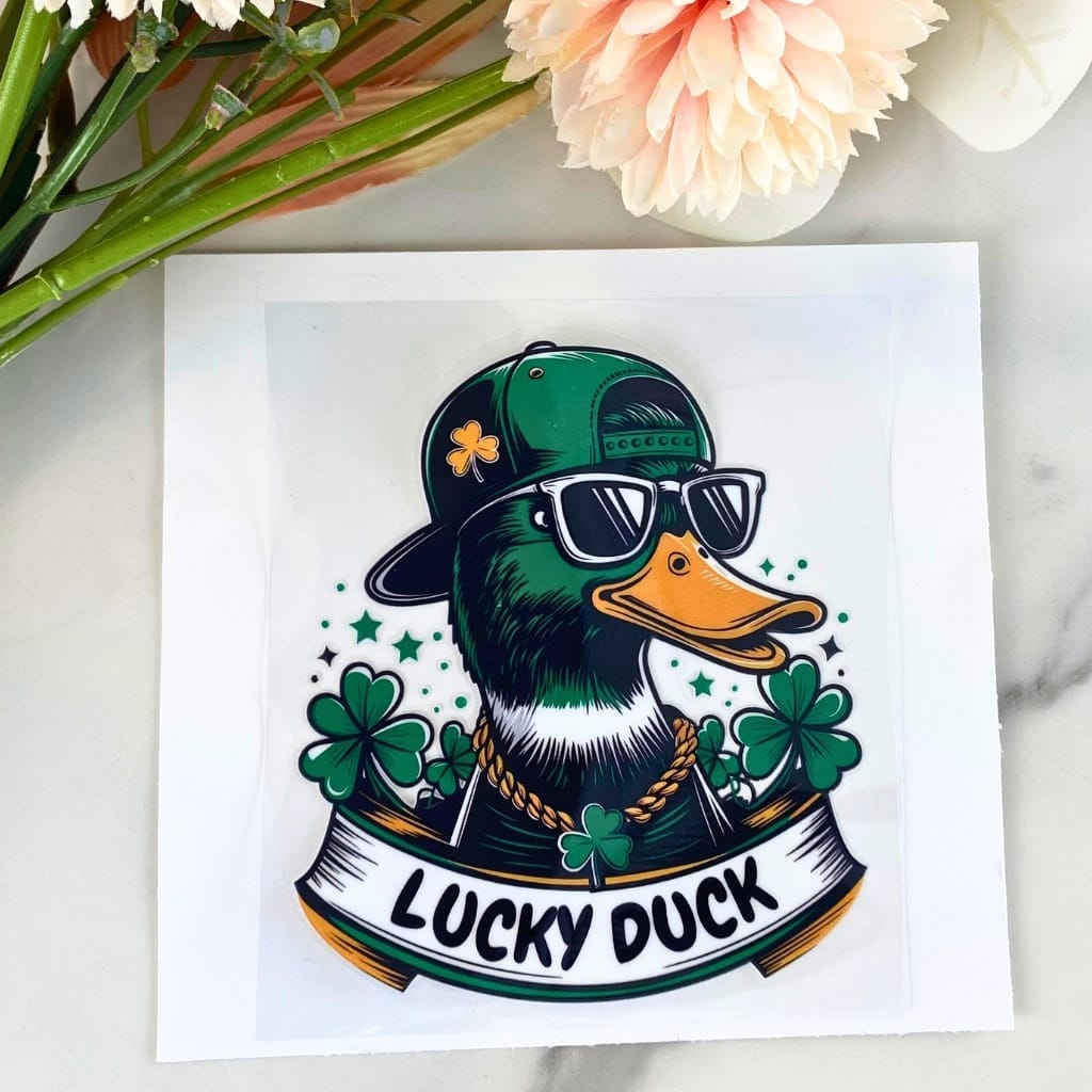 Lucky Duck | 4" UV DTF Decal - HKS Custom Designs