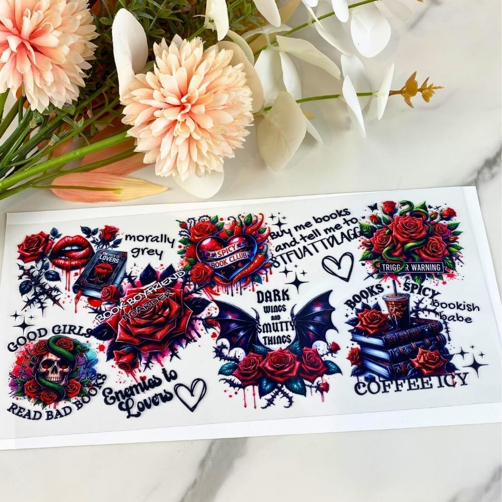 Spicy Book Club | 16 Oz UV DTF Wrap - HKS Custom Designs