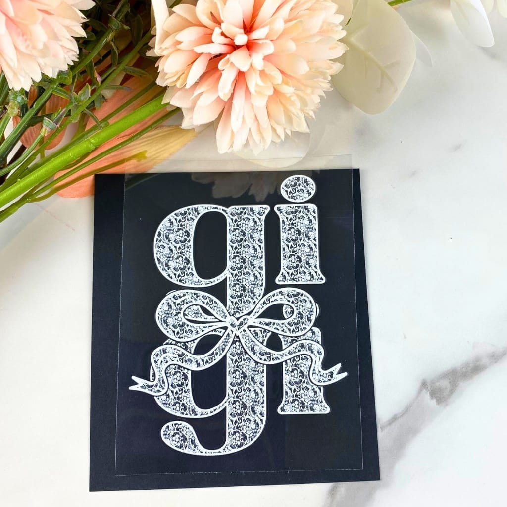 Gigi Lace | 4" UV DTF Decal - HKS Custom Designs