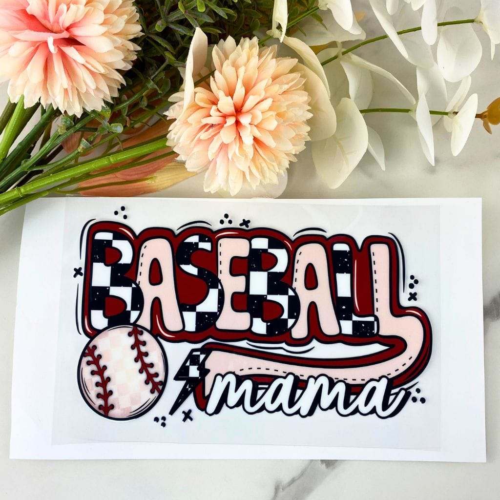 Baseball Mama | 4″ UV DTF Decal – HKS Custom Designs