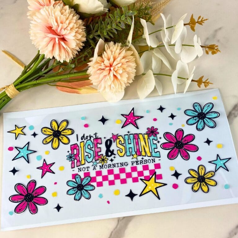 Rise And Shine | 40 Oz UV DTF Wrap - HKS Custom Designs